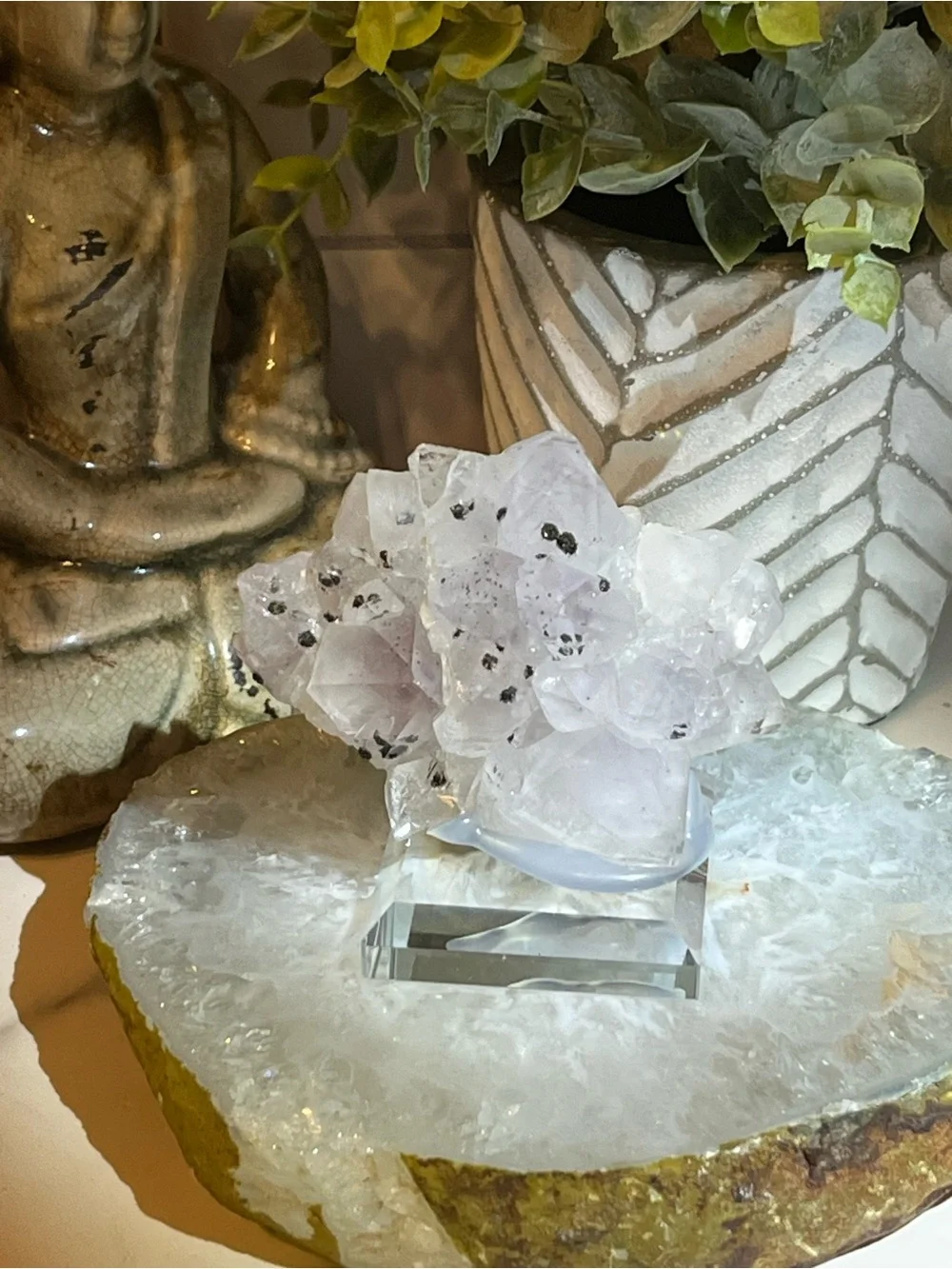 Accents | Gorgeous Amethyst Flower Cluster With Goethite And Epidote ...